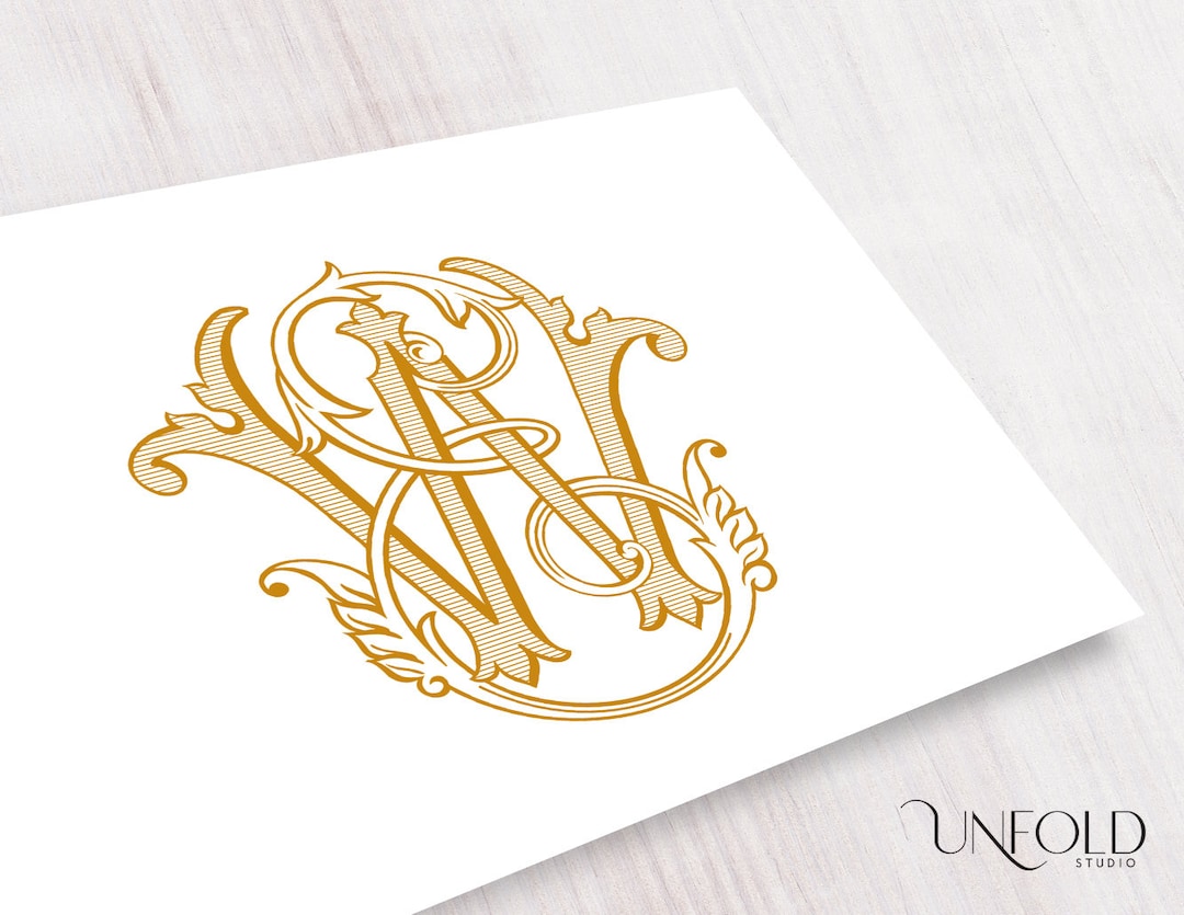 WE, EW Name Initials Vintage Monograms, Wedding Monogram, Duogram ...