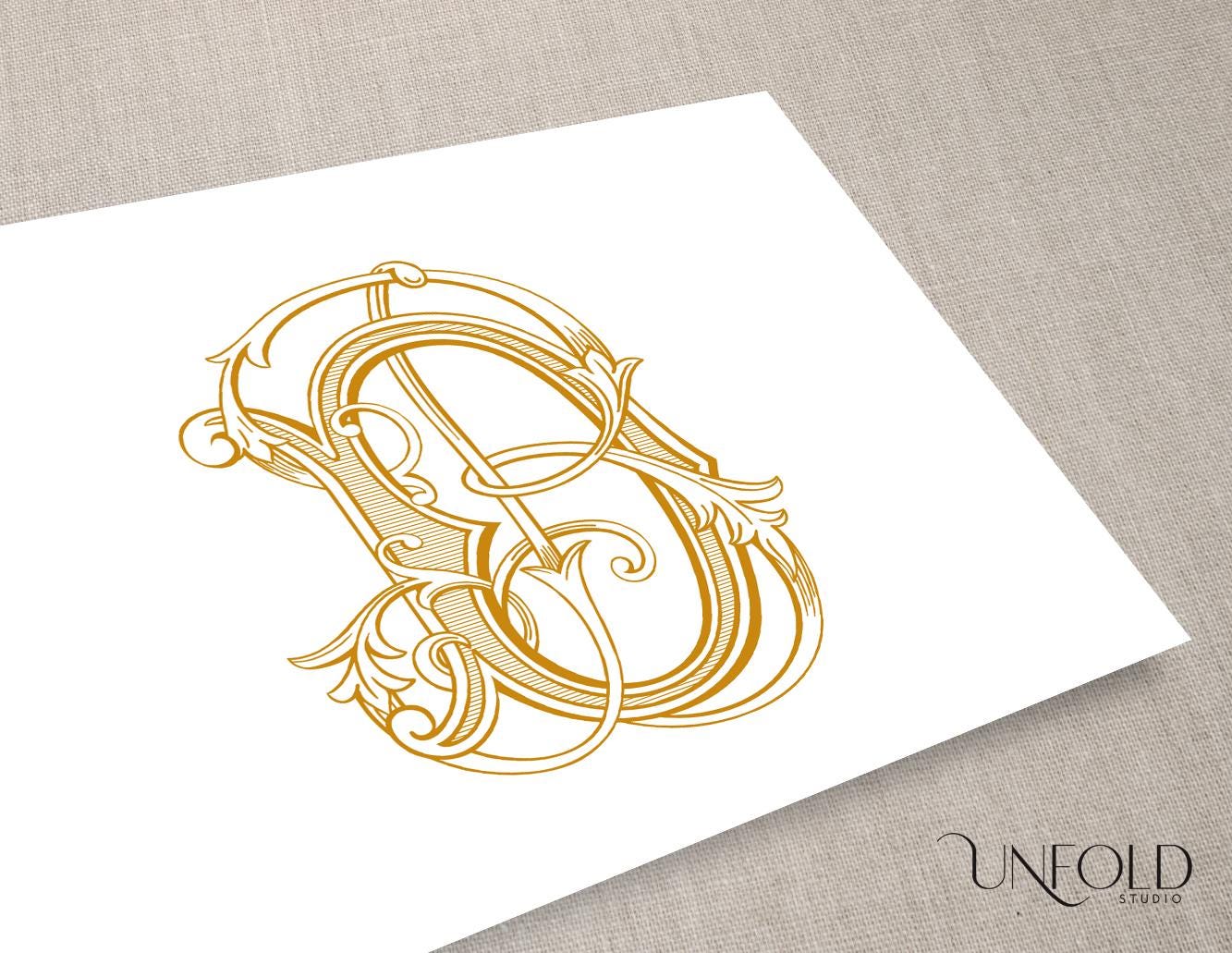 D & B Vintage Monograms, Wedding Monogram, Digital Download, Interwoven ...