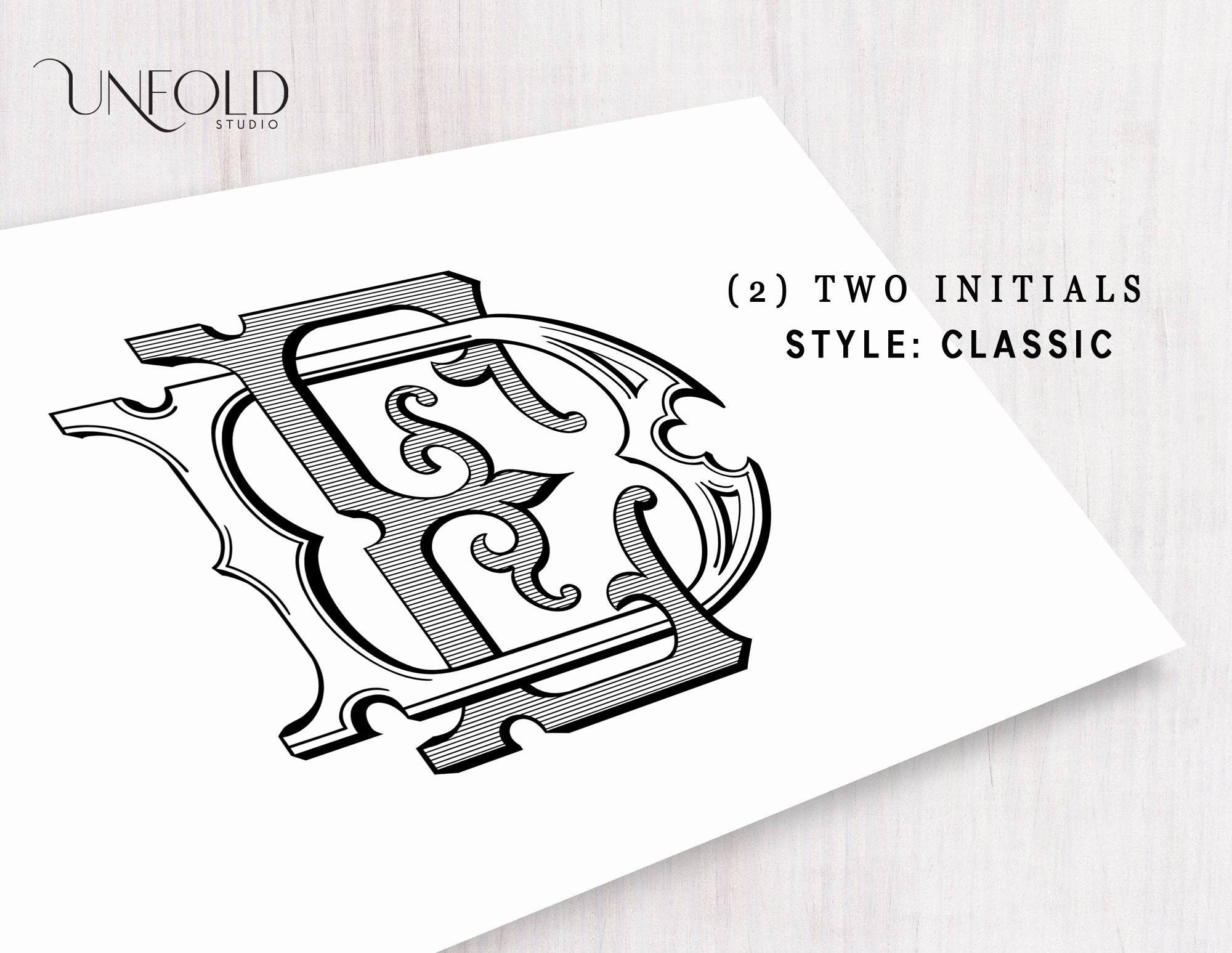 Designer Based Classic Monogram Made With Pre-made Letters - Etsy