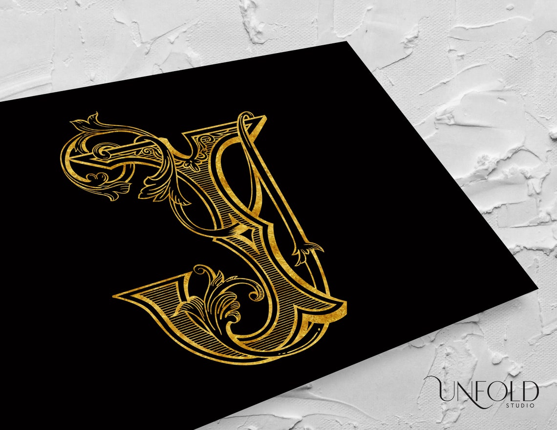 Y, J Name Initials, Vintage Monograms, Wedding Monogram, Duogram ...