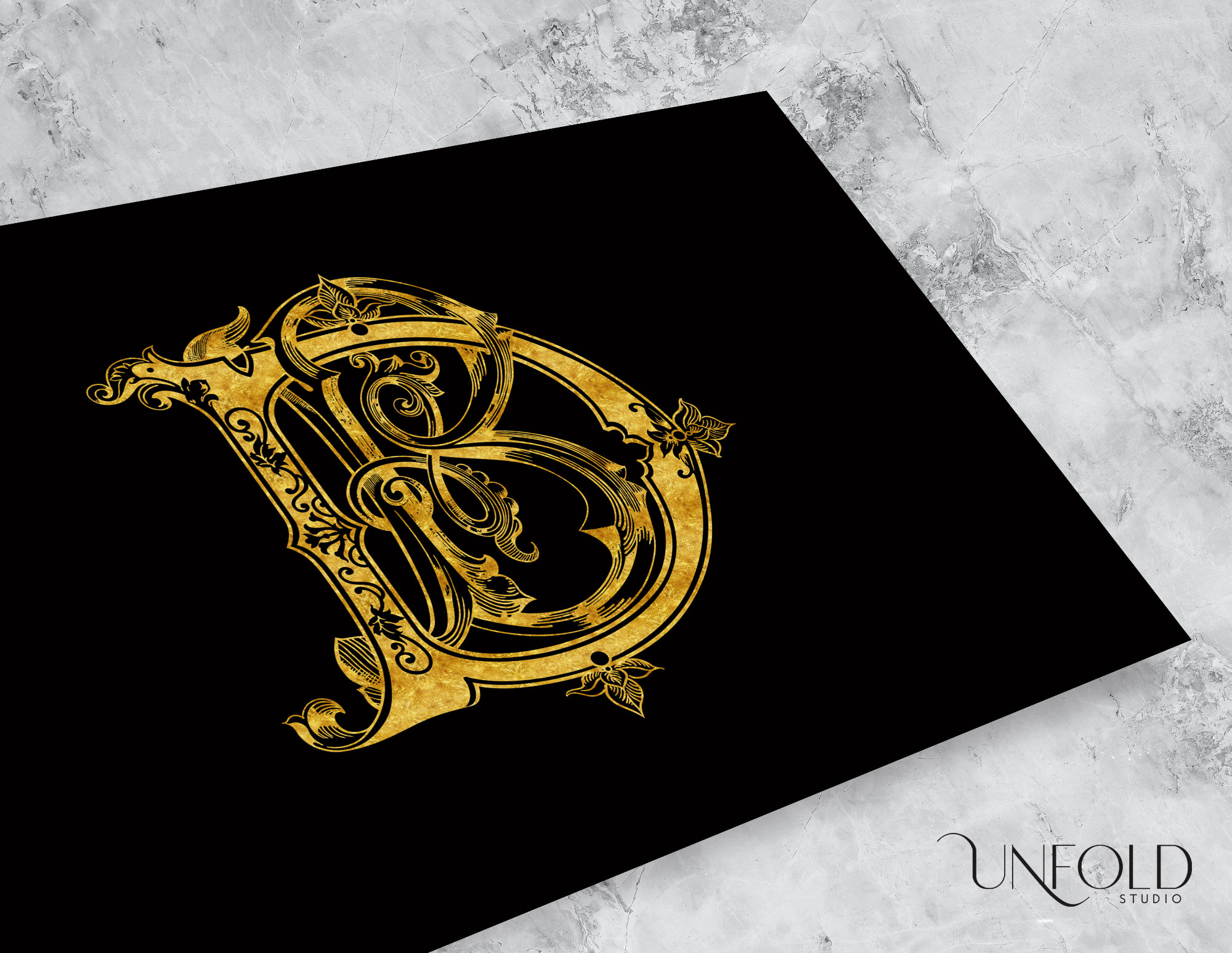 D and B Paragon Interlocking Monograms, Wedding Monogram, Digital ...