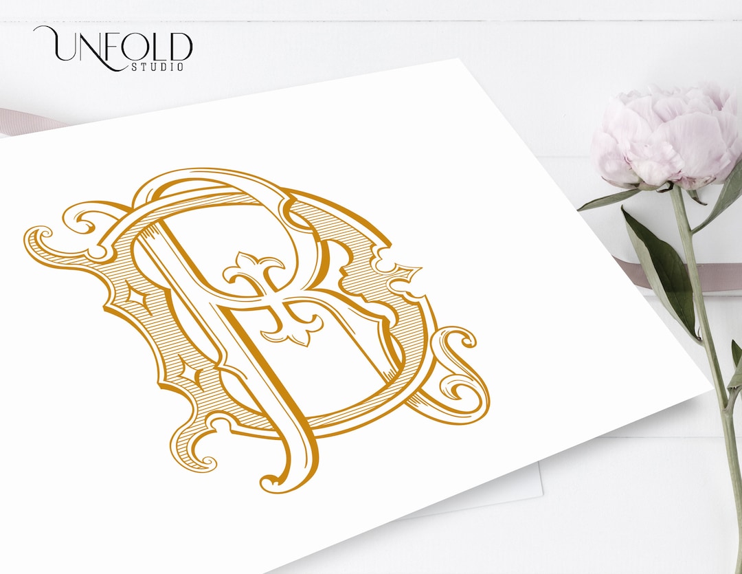 Classic Interlocking Monograms, Wedding Monogram, Digital Download ...