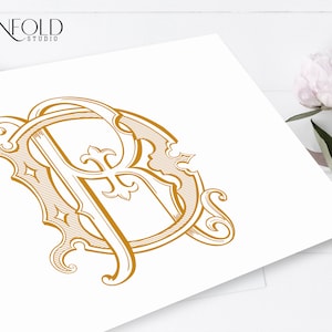 Classic Interlocking Monograms, Wedding Monogram, Digital Download ...