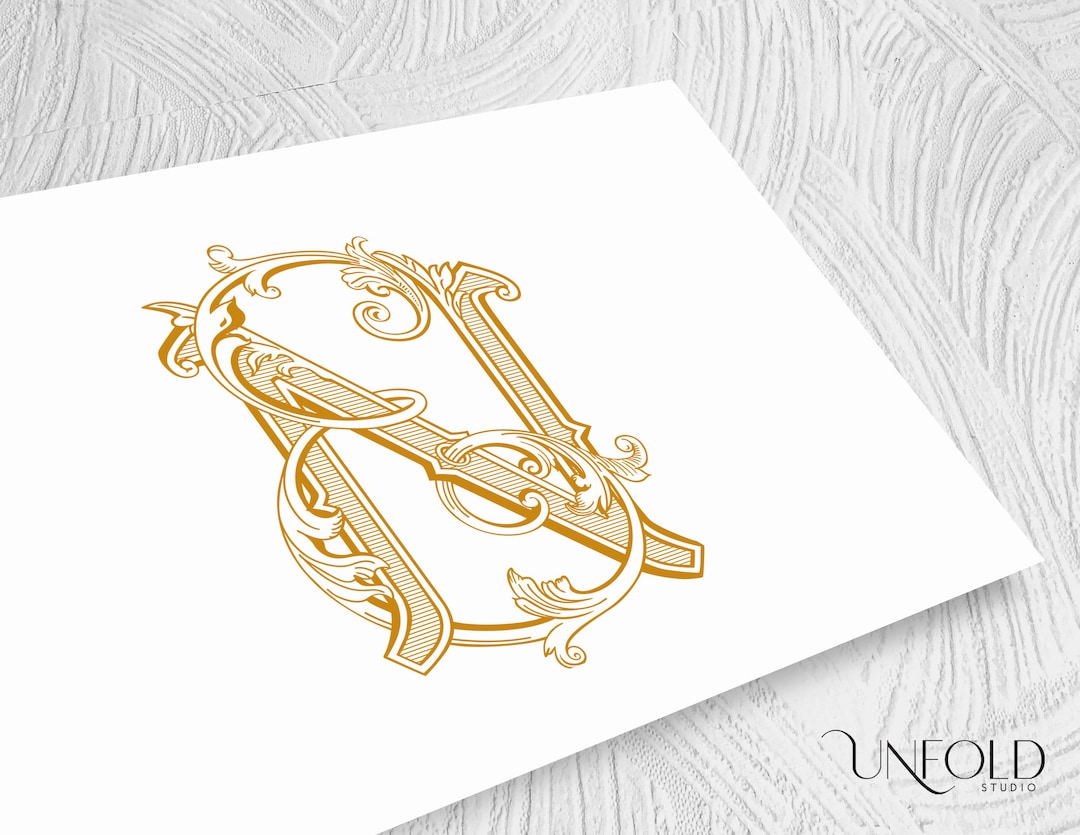 E & N Vintage Monograms, Wedding Monogram, Digital Download, Interwoven ...