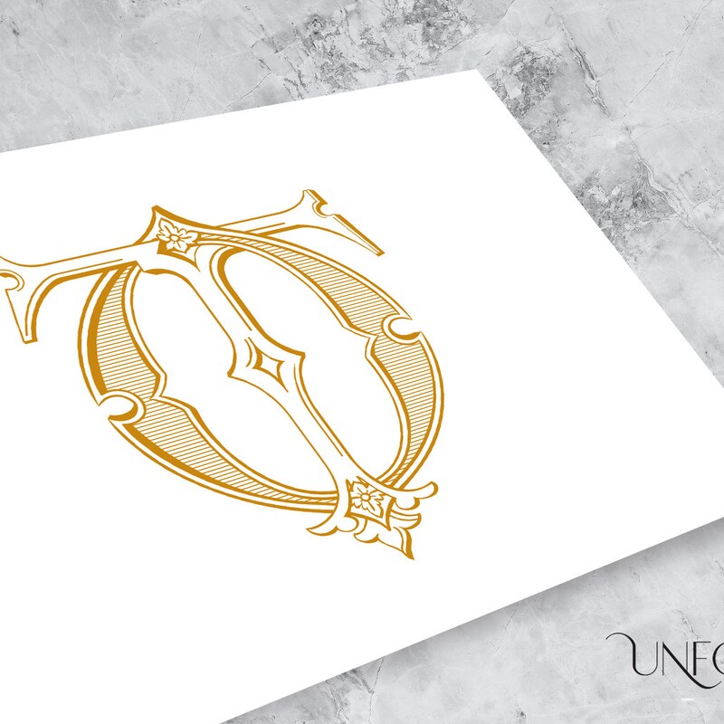 Interlocking Monogram Digital - Etsy