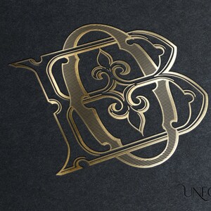 OB or BO Name Initials, Classic Monograms, Wedding Monogram, Duogram ...