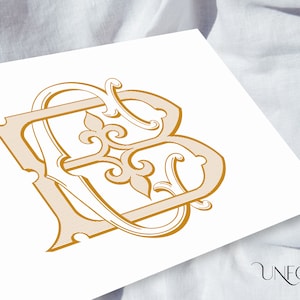 CB or BC Name Initials, Classic Monograms, Wedding Monogram, Duogram ...