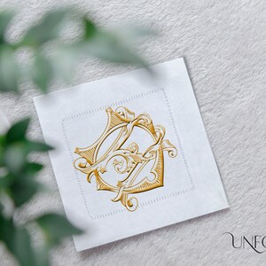 D and H Interlocking Monograms, Vintage Styled Monograms, Wedding or ...