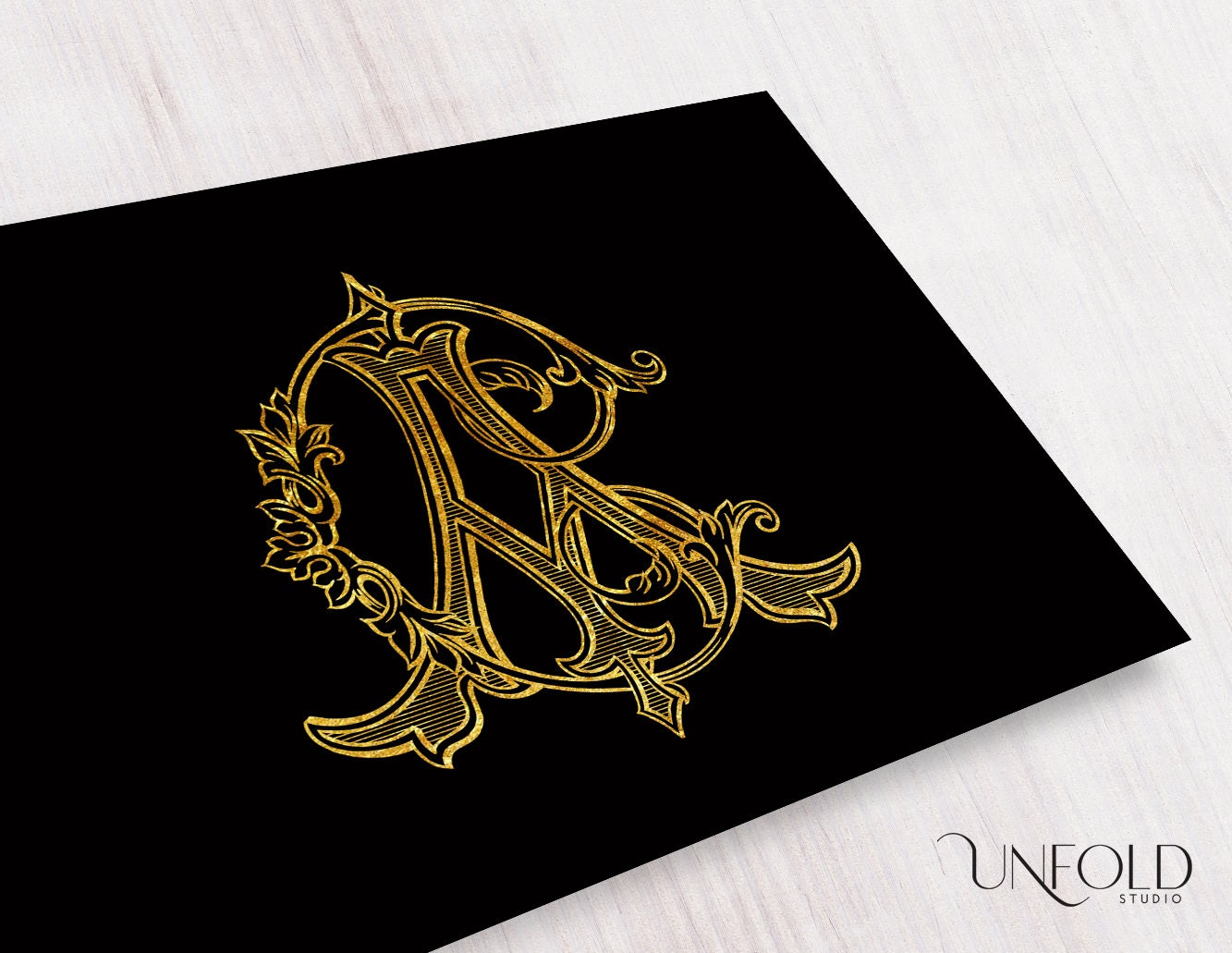 C & A Hand-painted Interwoven Vintage Monograms Wedding - Etsy