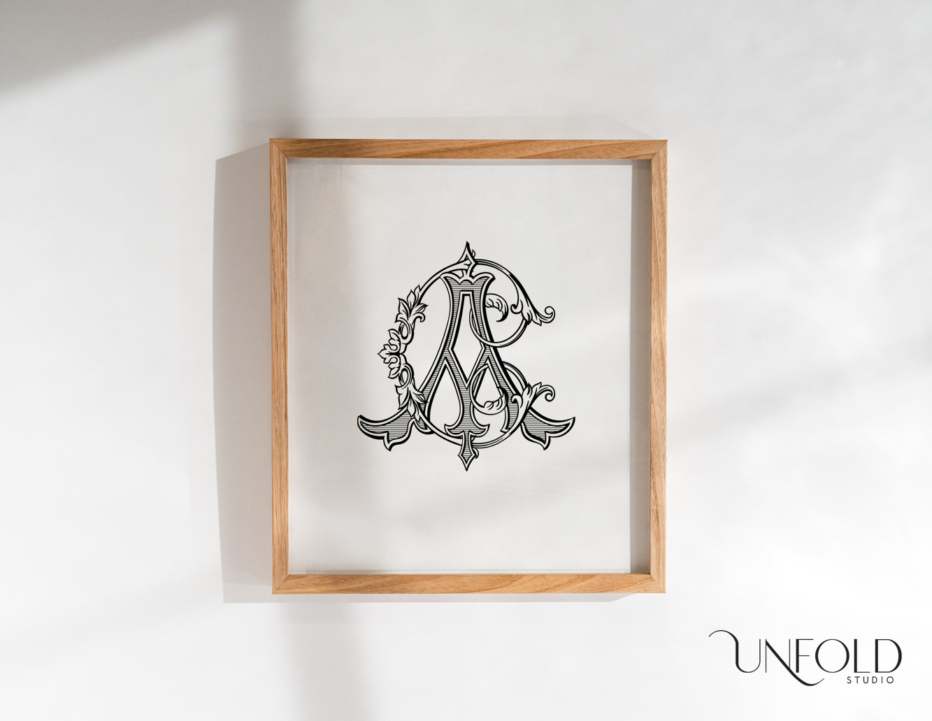 C & A Hand-painted Interwoven Vintage Monograms Wedding - Etsy