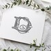 C and D Initials, Vintage Monograms JK, Wedding Monogram, Two Letter ...
