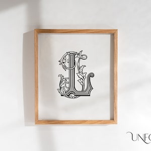 L & J Vintage Monograms, Wedding Monogram, Digital Download, Interwoven ...
