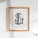 L & J Vintage Monograms, Wedding Monogram, Digital Download, Interwoven ...