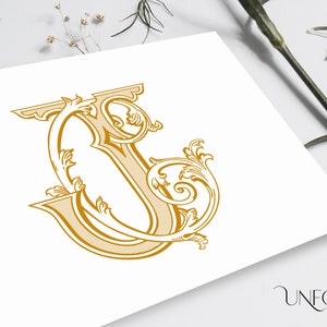Name Initials, Vintage Monograms, Wedding Monogram, Duogram, Digital ...