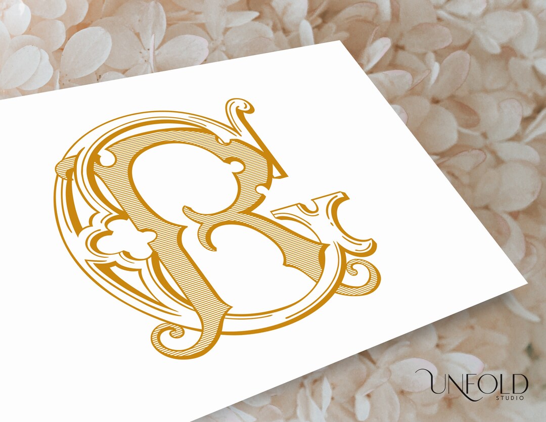 G and R Monogram Initials, Classic Monograms, Two Initial Wedding ...