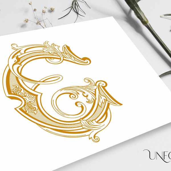 Monogram E - Etsy