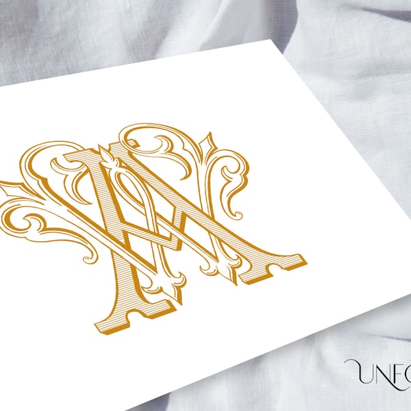 W Monogram - Etsy