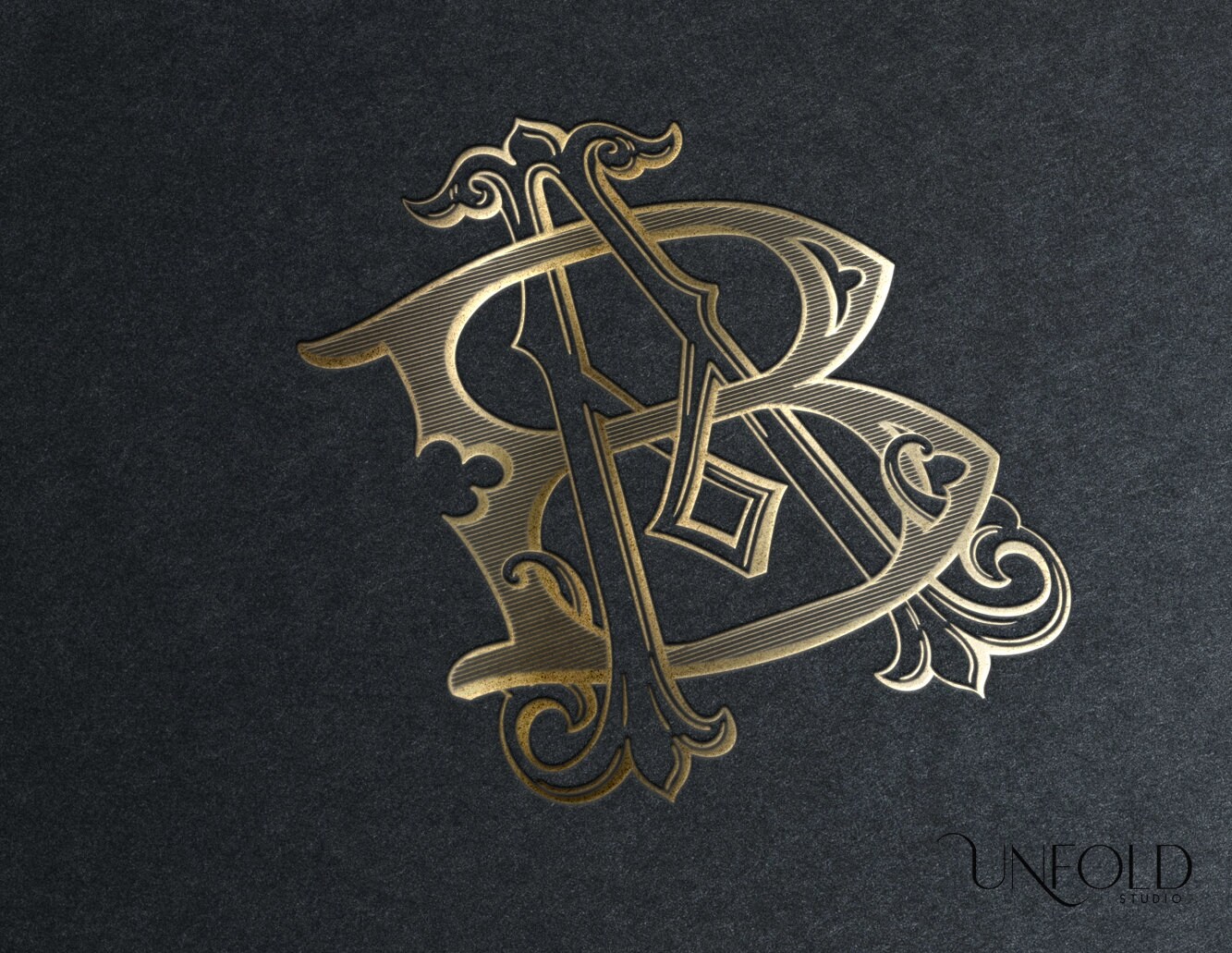 A and B Monogram Initials, Classic Monograms, Two Initial Wedding ...