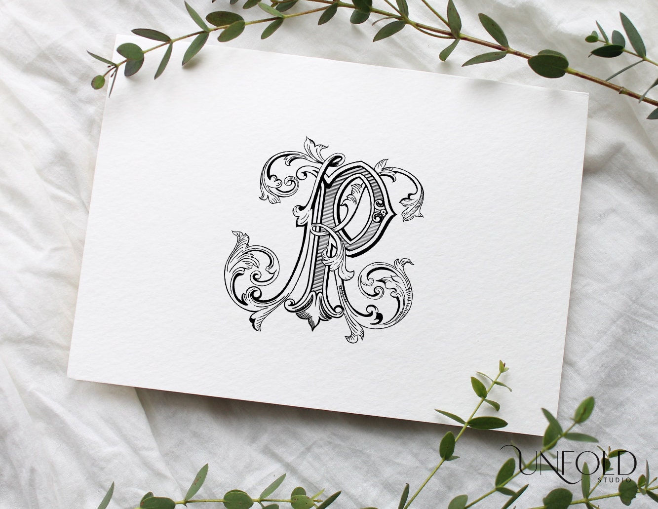 Vintage Monograms, Wedding Monogram, Digital Download, Interwoven ...