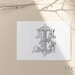 2 Initials, Vintage Styled Designer Based Monograms Made With Pre-made ...