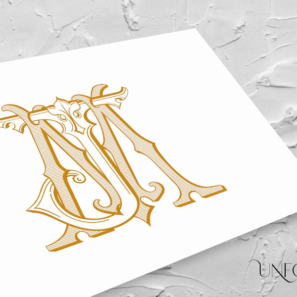 M J Wedding Monogram - Etsy