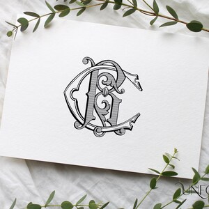 C & R Name Initials, Classic Monograms, Wedding Monogram, Duogram ...