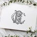 C & R Name Initials, Classic Monograms, Wedding Monogram, Duogram ...