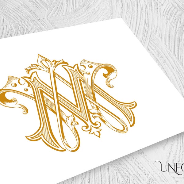 M and W Letters - Etsy