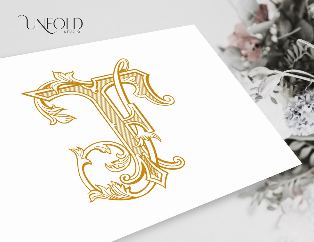 Vintage Interlocking Monograms, Wedding Monogram, Digital Download ...