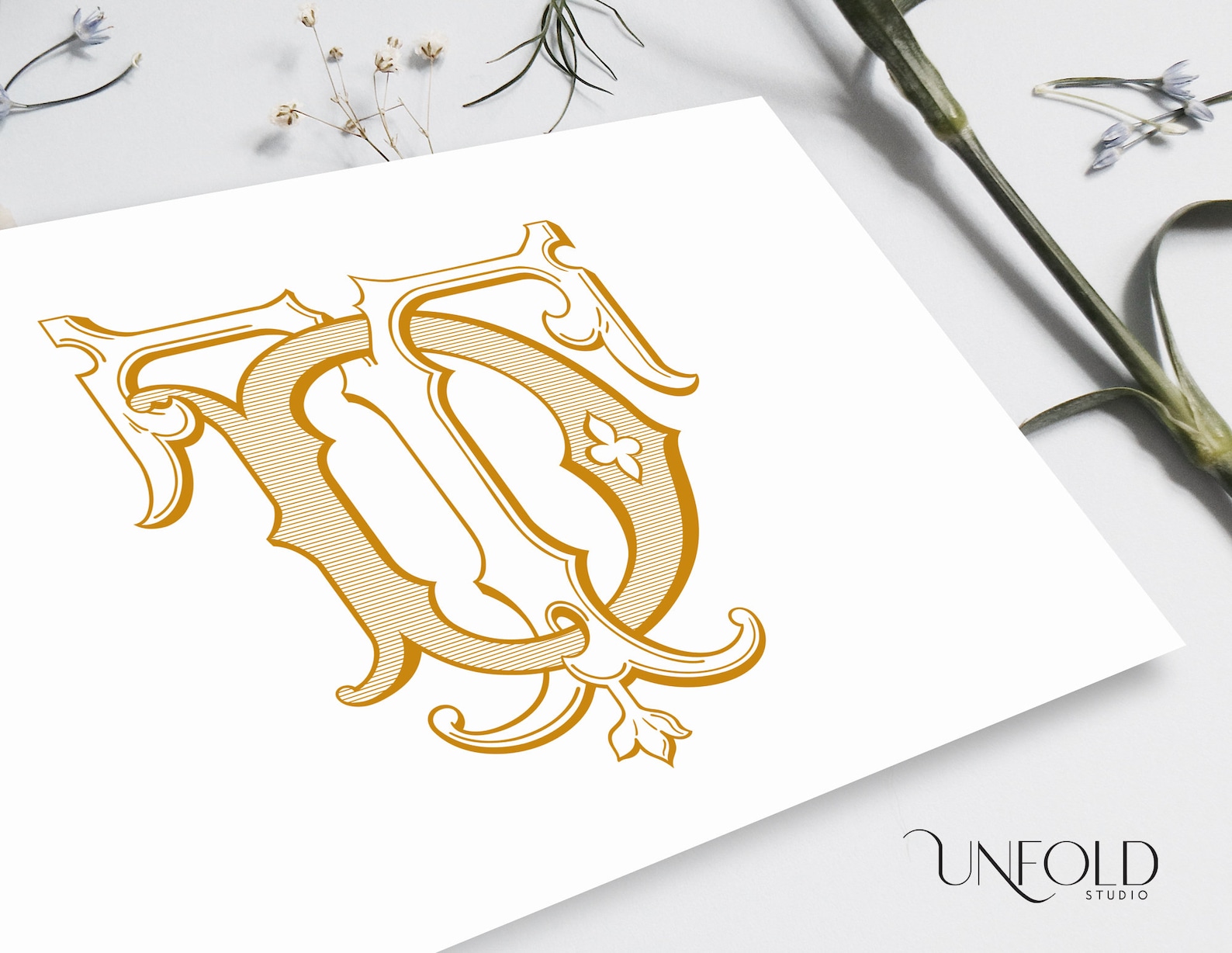 DT or TD Name Initials, Classic Monograms, Wedding Monogram, Duogram ...