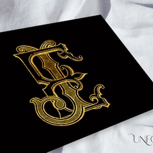 E & J Classic Interlocking Monograms, Wedding Monogram, Digital ...