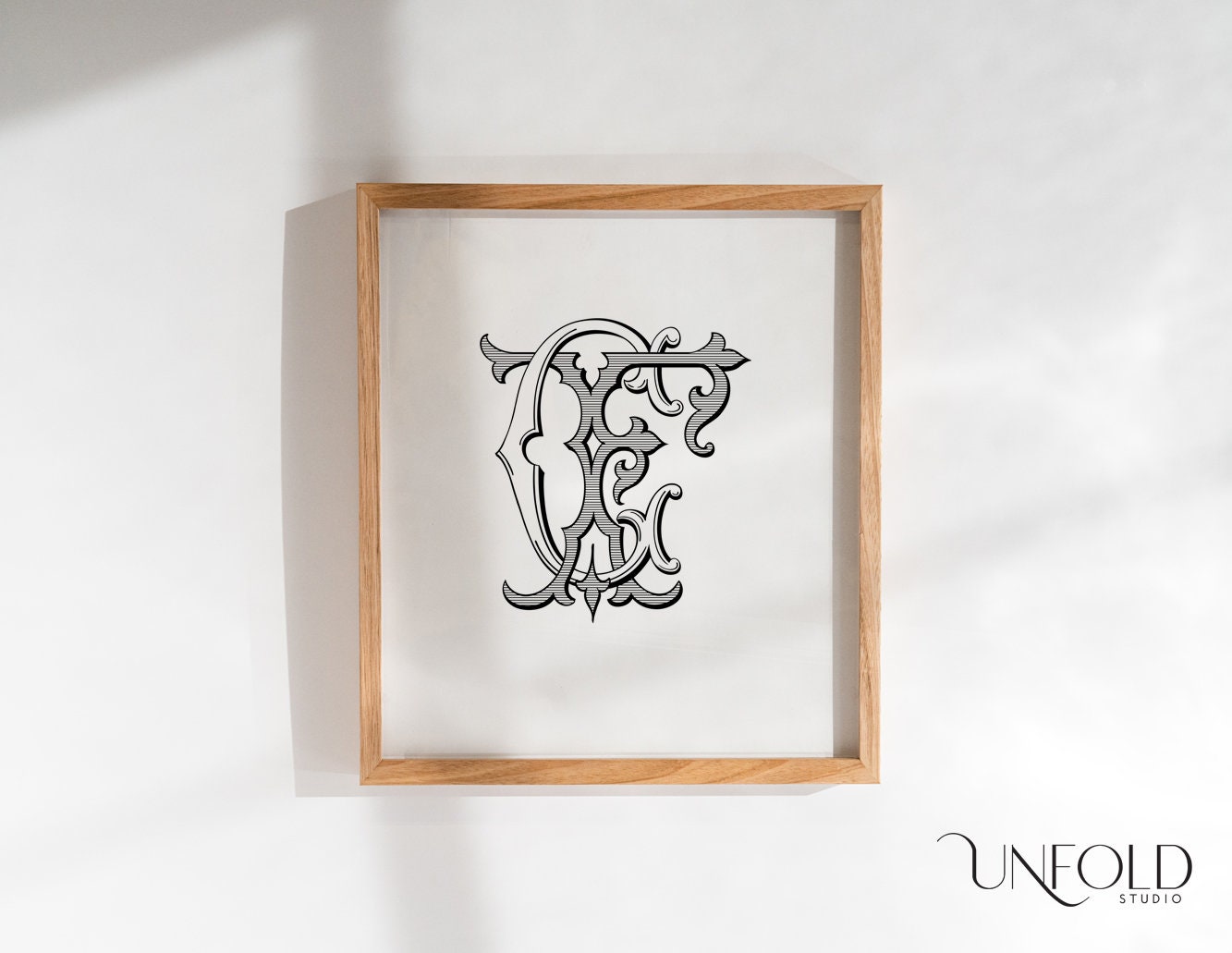 C & F Name Initials, Classic Monograms, Wedding Monogram, Duogram ...