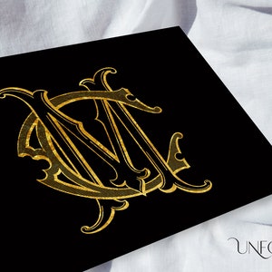 MC or CM Name Initials, Classic Monograms, Wedding Monogram, Duogram ...