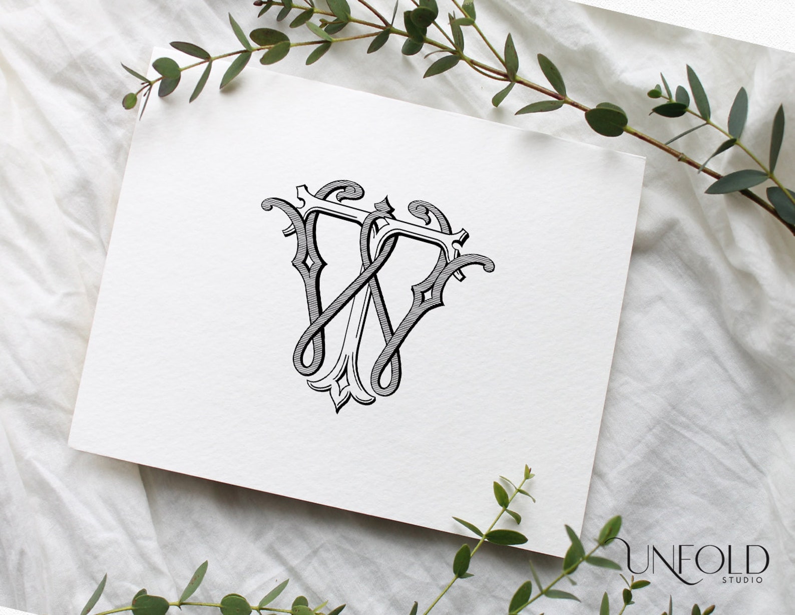 T & W Name Initials, Classic Monograms, Wedding Monogram, Two Initials ...
