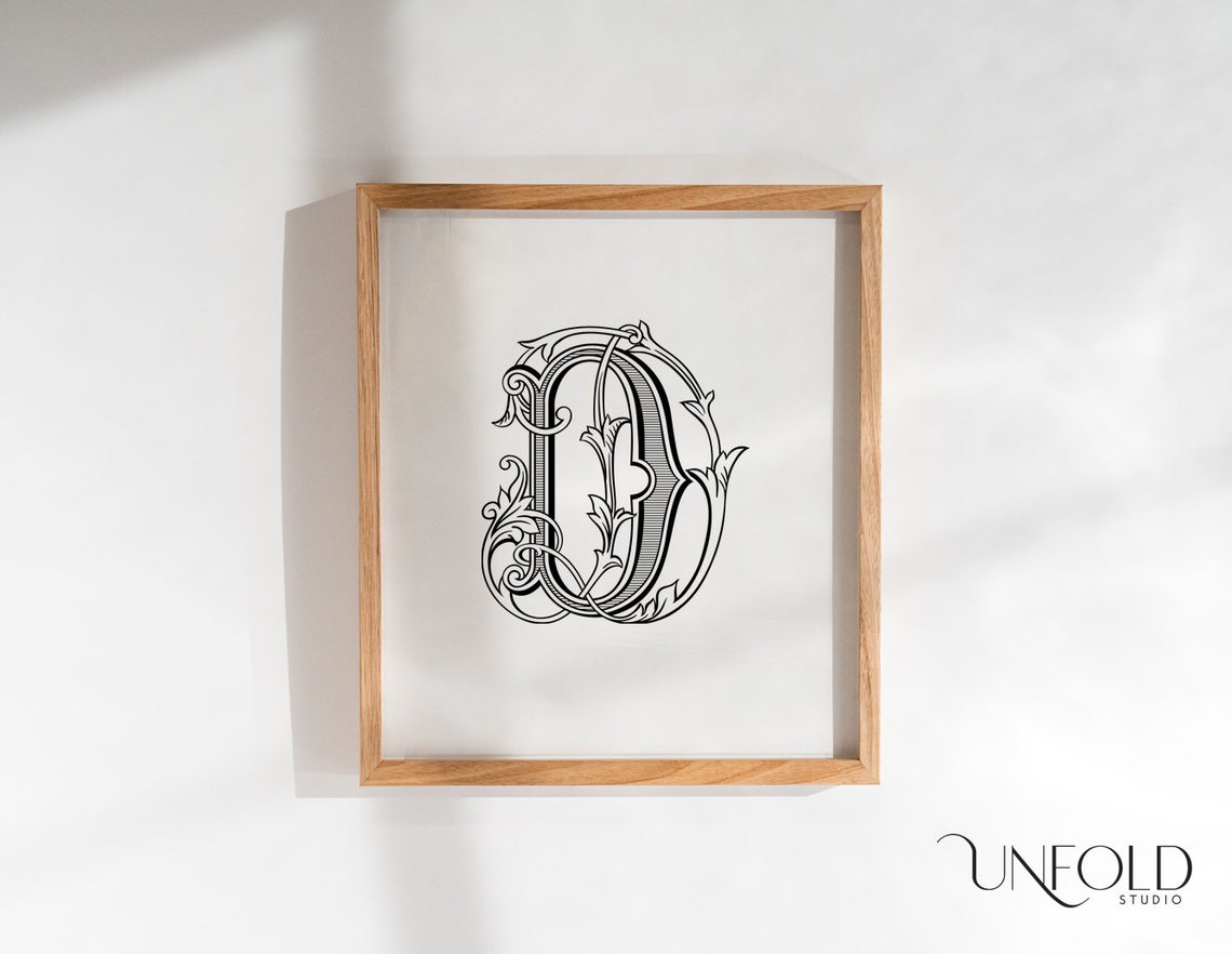 D & D Name Initials, Classic Monograms, Wedding Monogram, Two Letter D ...