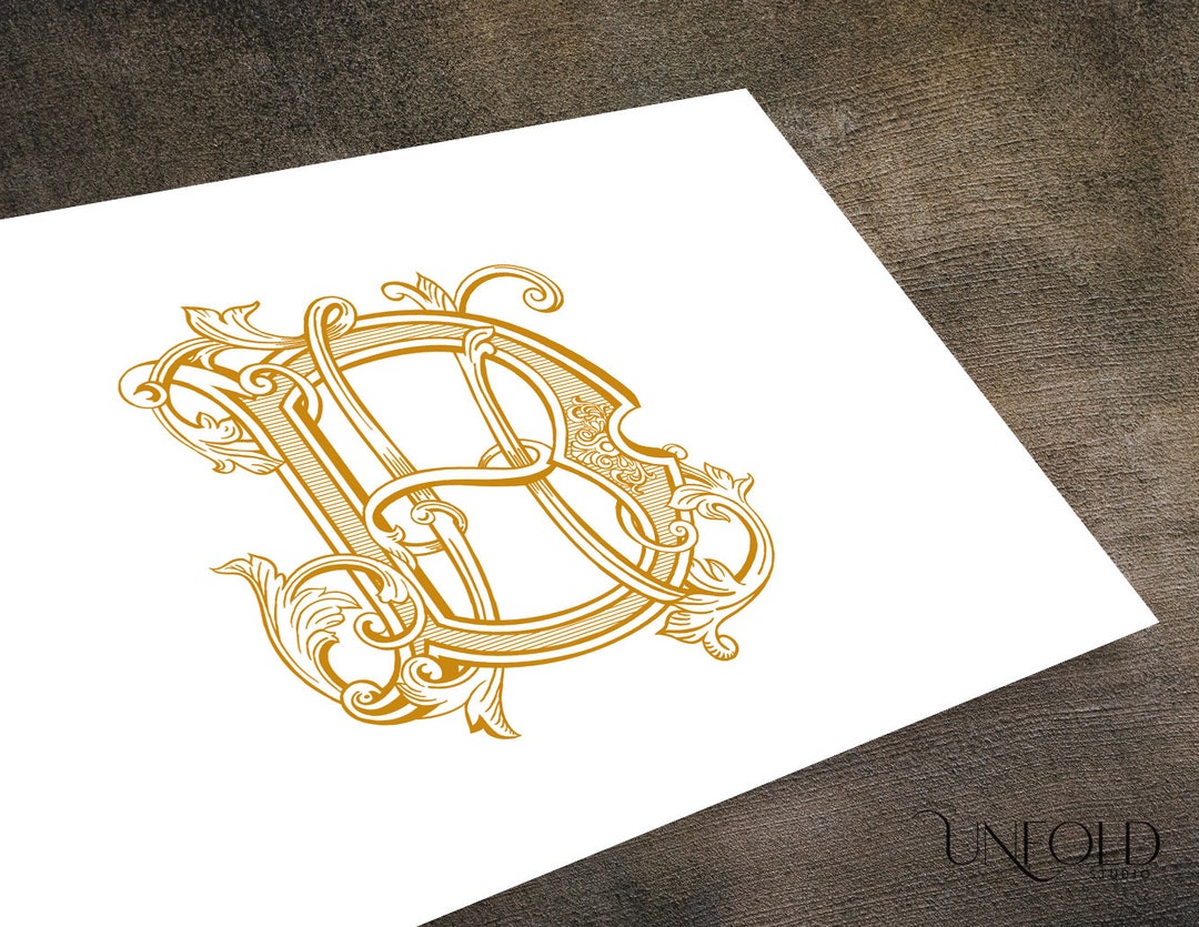 Vintage Interlocking Monograms, Wedding Monogram, Digital Download ...