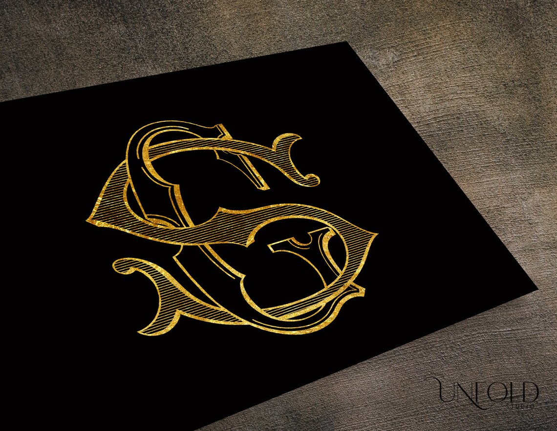 GS or SG Name Initials Classic Monograms Wedding Monogram - Etsy