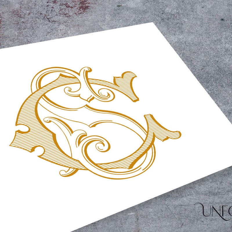 Monogram Letter S - Etsy