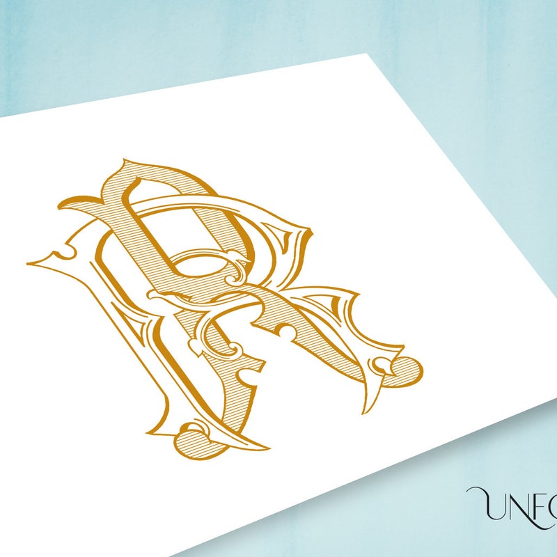 Monogram Rr - Etsy