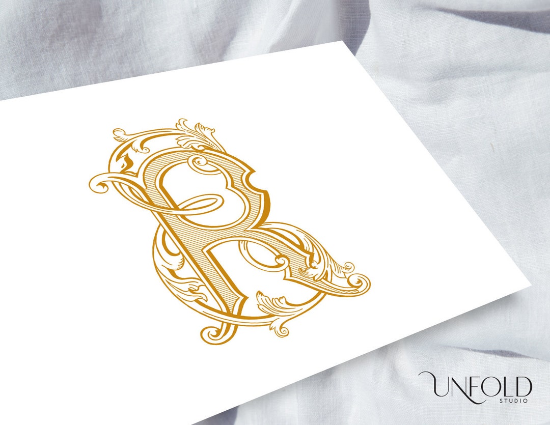 R, E Name Initials Vintage Monograms, Wedding Monogram, Duogram ...