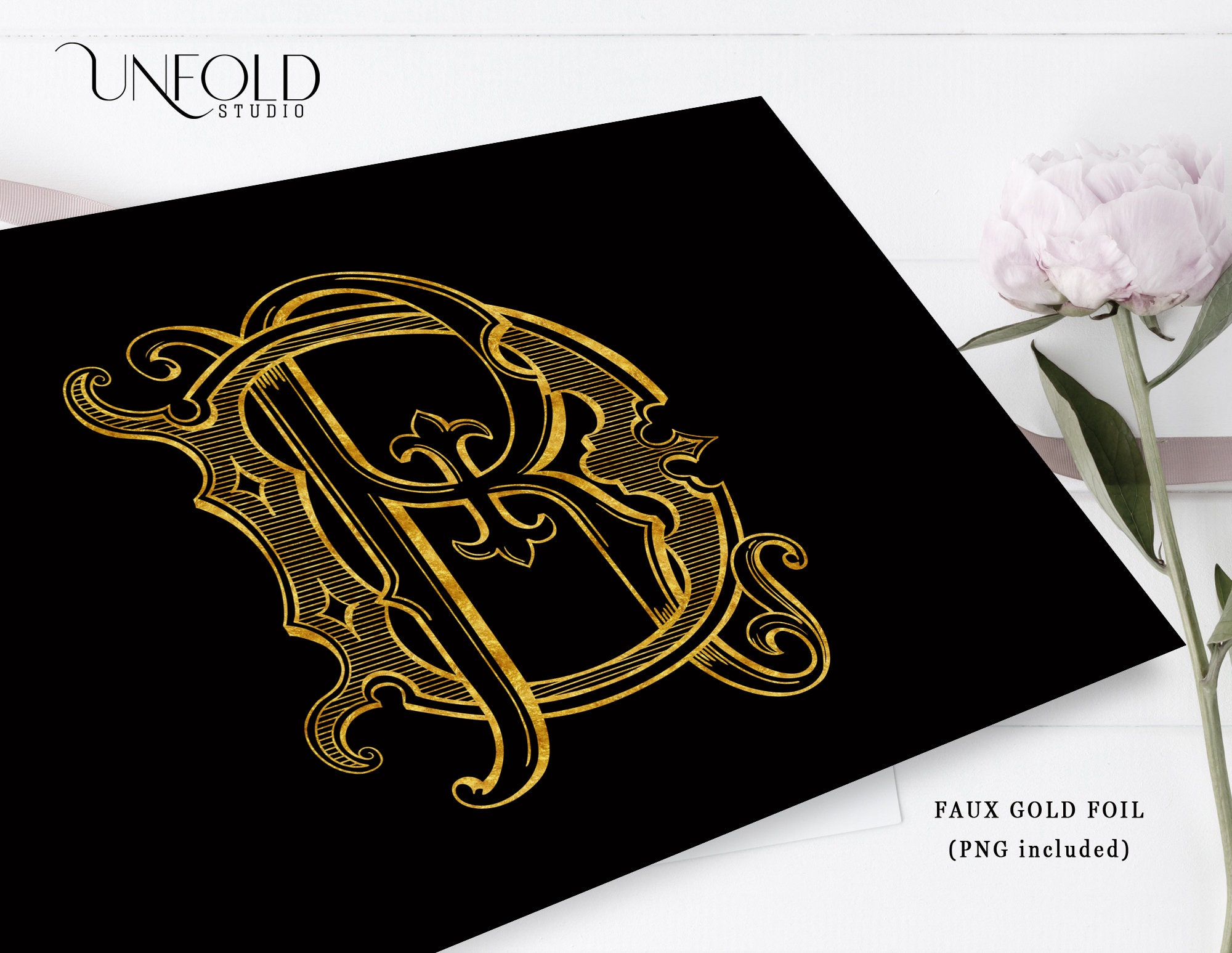 Classic Interlocking Monograms, Wedding Monogram, Digital Download ...