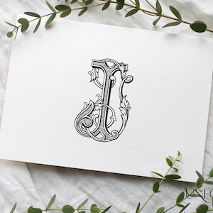 J & J Vintage Monograms, Wedding Monogram, Digital Download, Interwoven ...