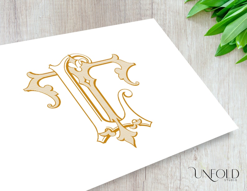 T & L Name Initials, Classic Monograms, Wedding Monogram, Duogram ...