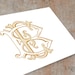 Pre-made Digital Monogram Design - Custom Letter B & E, Instant ...