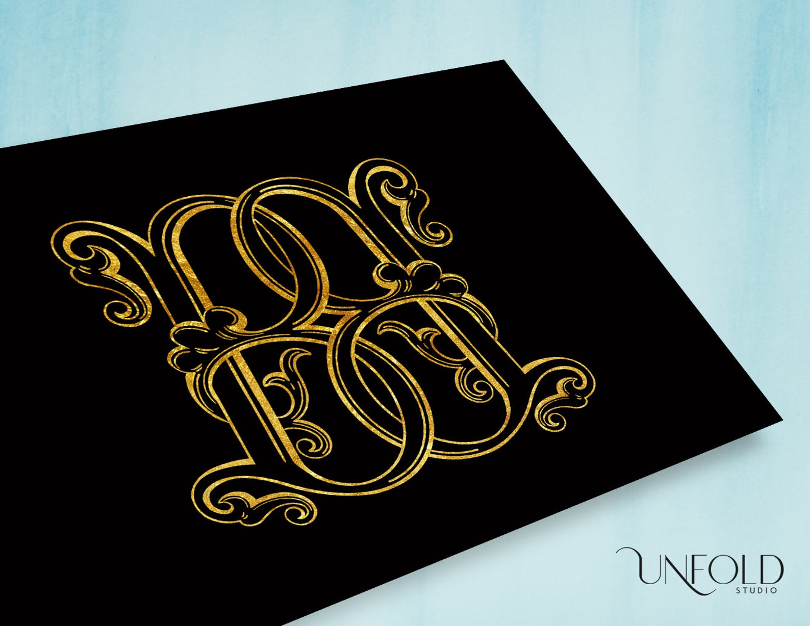 B and B Name Initials, Mirrored Monogram Initials for Couples or First ...