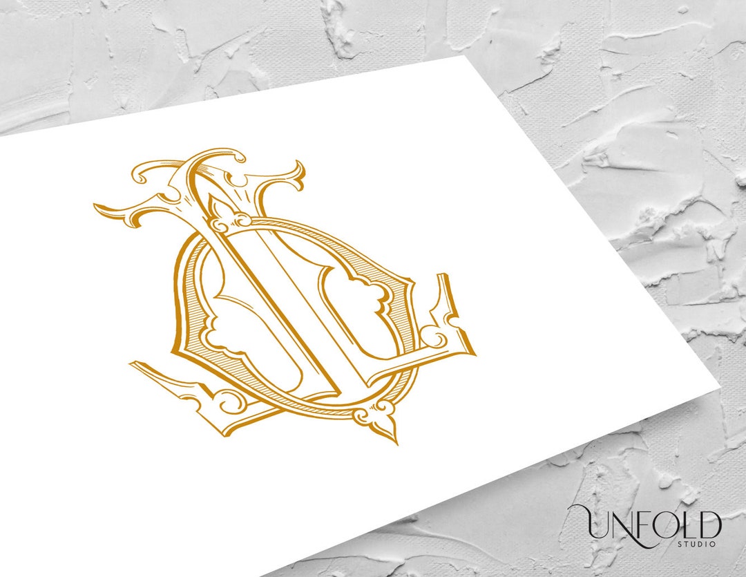 L, O, L Name Initials, Classic Monograms, Wedding Monogram, Duogram ...