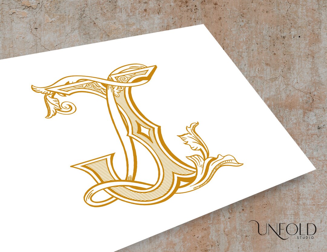 L & J Vintage Monograms, Wedding Monogram, Digital Download, Interwoven ...