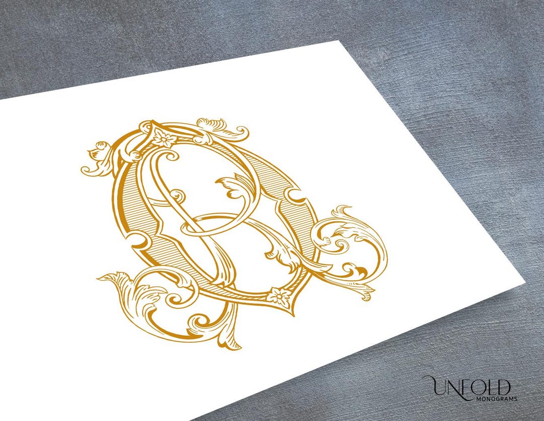 O and R Interlocking Monograms, Wedding Monogram, Digital Download ...