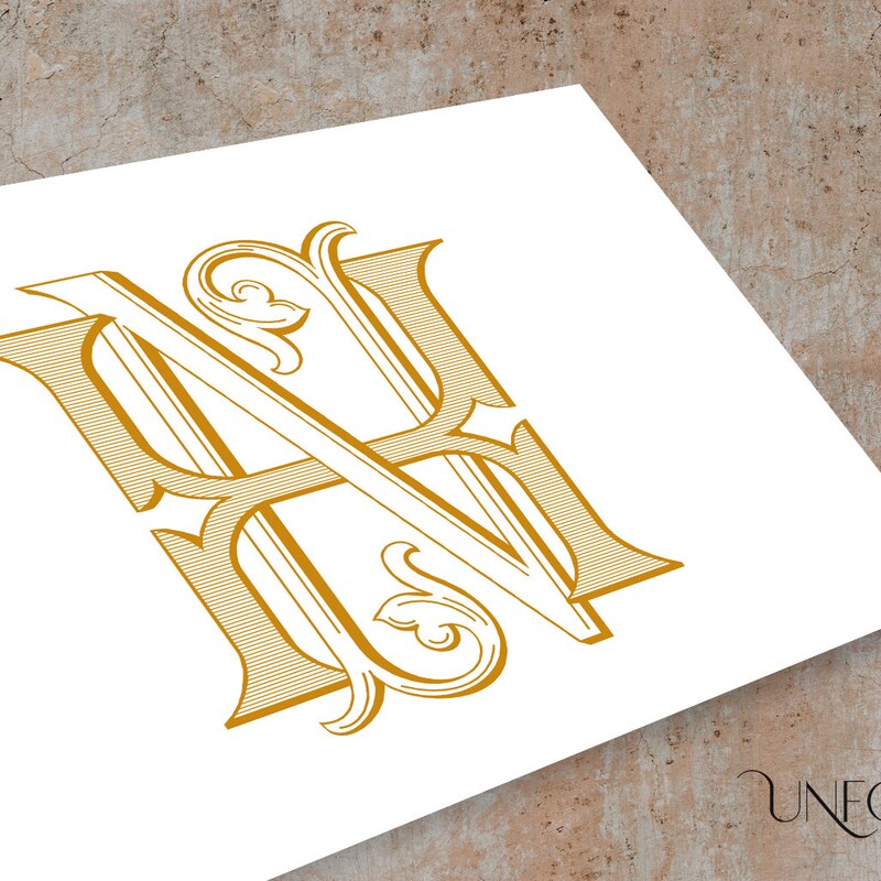 Monogram Letter N - Etsy