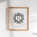Digital Antique Monogram - M- Antique Monogram - Elaborate Circular ...
